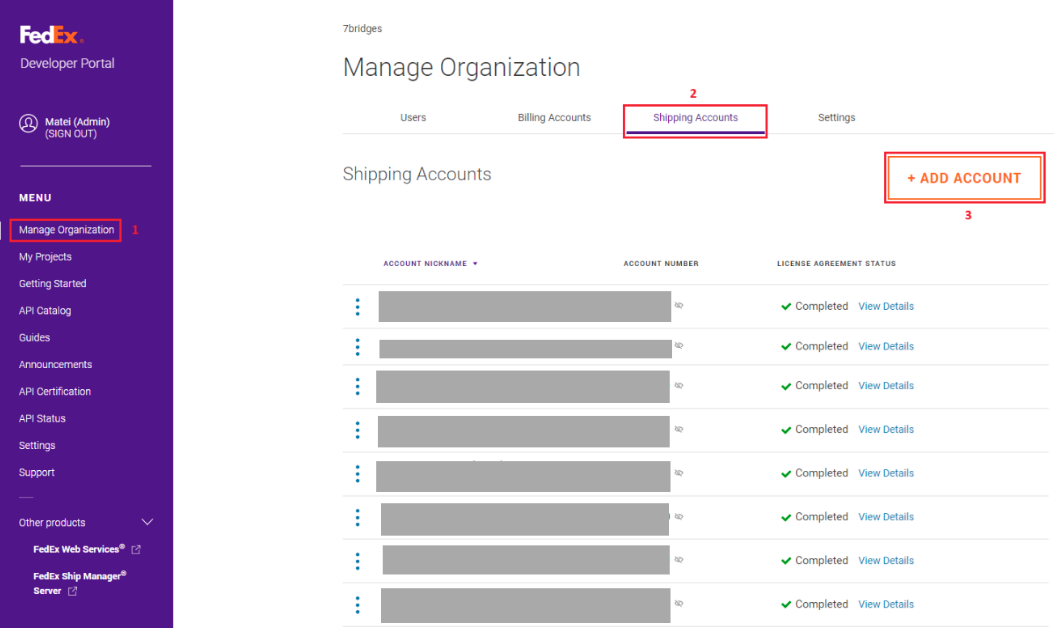 A guide for Customers to obtain FedEx tracking API keys